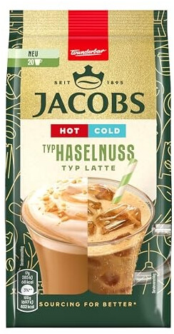 Jacobs Heiß & Kalt Typ Haselnuss Latte 340g ab € 3,79 | Preisvergleich ...