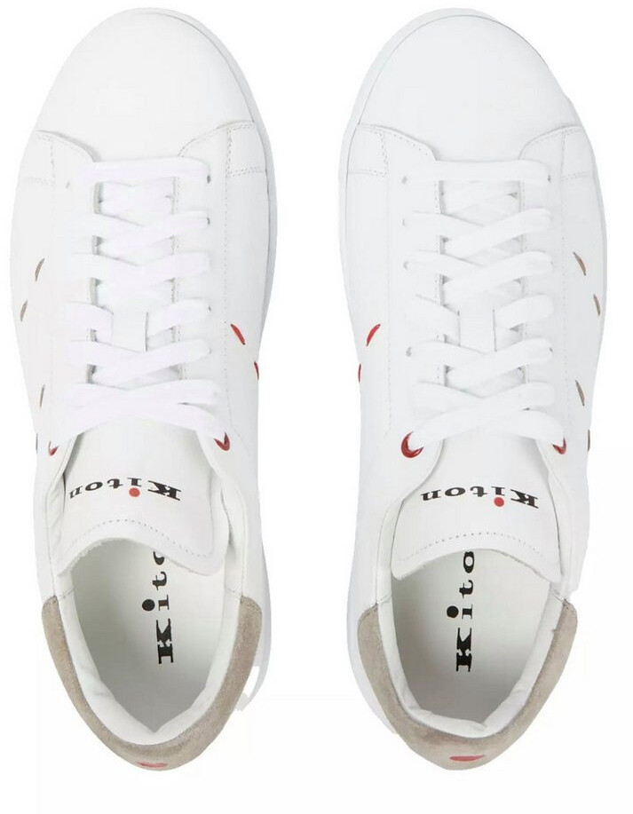 Kiton Top-Stitched Leather Ciro Paone Sneakers weiß ab 491.4 ...