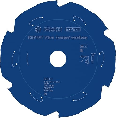 Bosch EXPERT Fiber Cement Kreissägeblatt 216x2x30mm Z6 (2608902202) ab ...