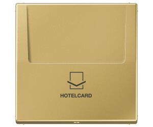 Jung Bike Hotelcard-Schalter ohne Taster-Einsatz Serie LS Messing ...