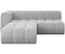 ALTDECOR Darnel-L1 Modulares Ecksofa L-Form Cord Textil Grau 205x177cm ...