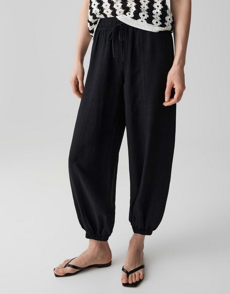 Opus Leinenhose Myha oasis aus Webware mit Leinenstruktur black ab 80 ...