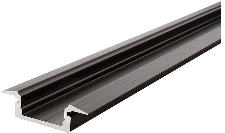 Profil ET-01-10 T-Profil flach für 10-11,3mm LED Strips 200cm schwarz ...