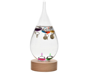 Widdop Galileo-Thermometer Tropfenform, Holzständer ab 51,30 ...
