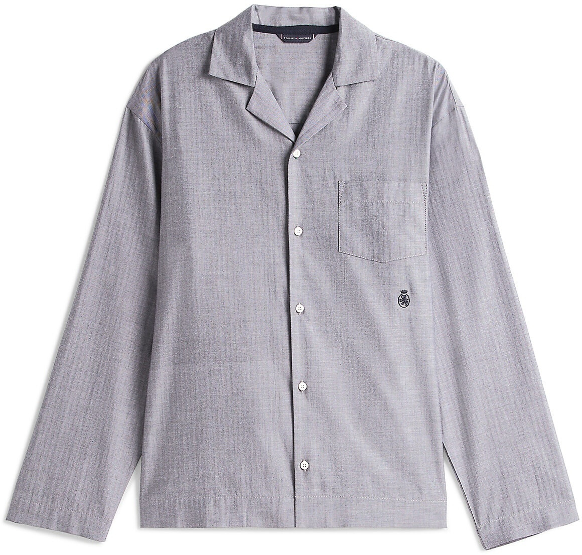 Tommy Hilfiger Herringbone Relaxed Fit Pyjama aus reiner Baumwolle ...