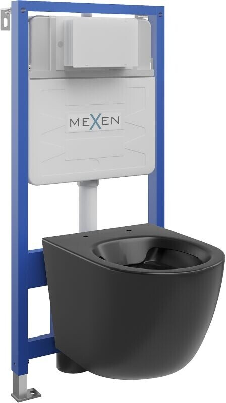 Mexen Lena Unterputz-WC-Set Fenix Slim Rahmen, schwarz matt ...