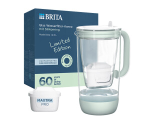 BRITA One LE Tischwasserfilter Glas Jubiläumskanne grün ab 59,99 ...