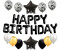 Cover-Discount Happy Birthday Luftballon Banner Set schwarz (25x) ab 23 ...