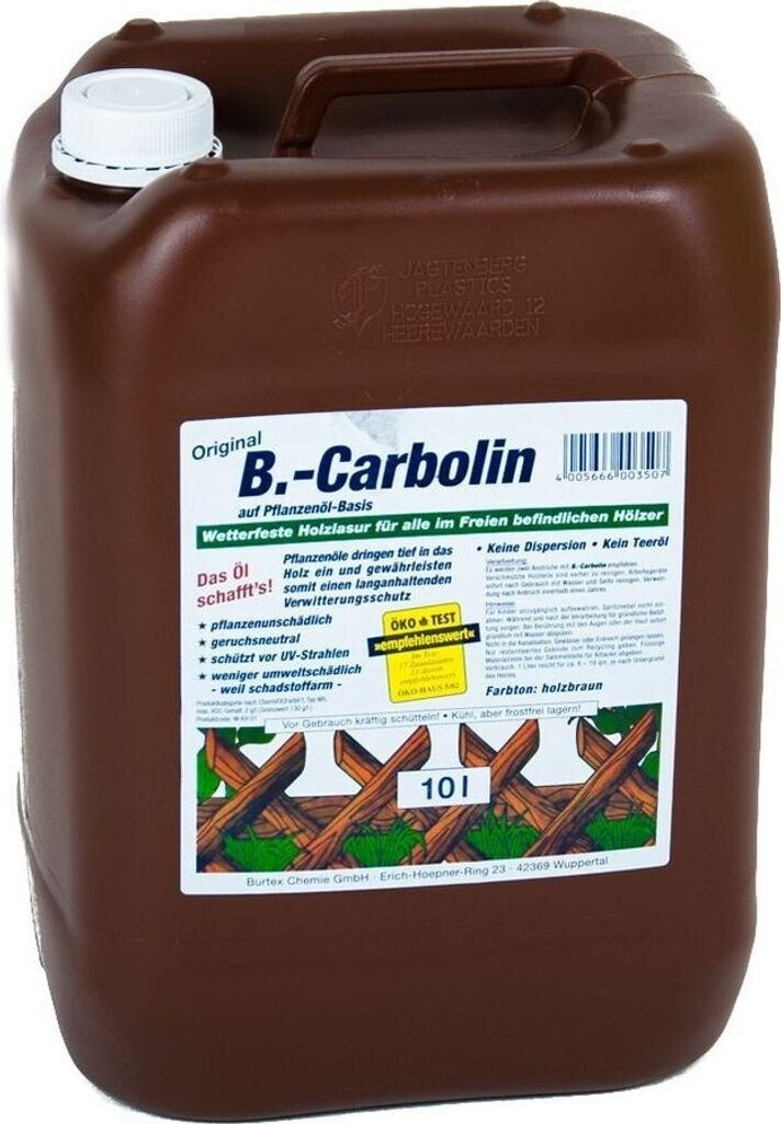 Burtex B. Carbolin Holzanstrich 10 l ab 9,56 € (April 2021 Preise ...