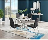 Black Round Dining Table on idealo.co.uk