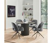 Black Round Dining Table on idealo.co.uk